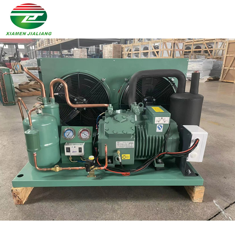 High efficiency and energy saving condensing unit design scheme