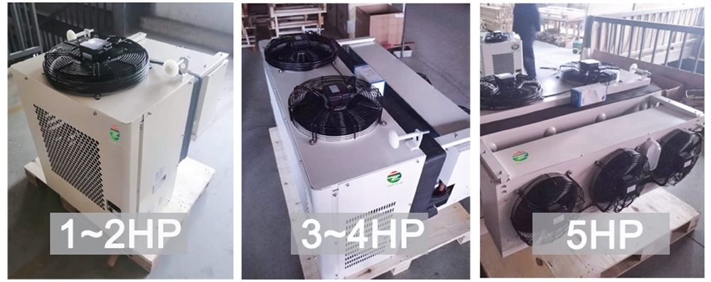 Air Cooled Monoblock Refrigeration Unit Recessed Installation Monoblock Condensing Unit
